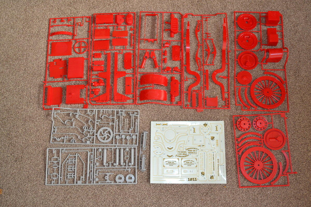 Airfix (actually MPC) 1:12 Christie Steam Fire Engine - Work In ...