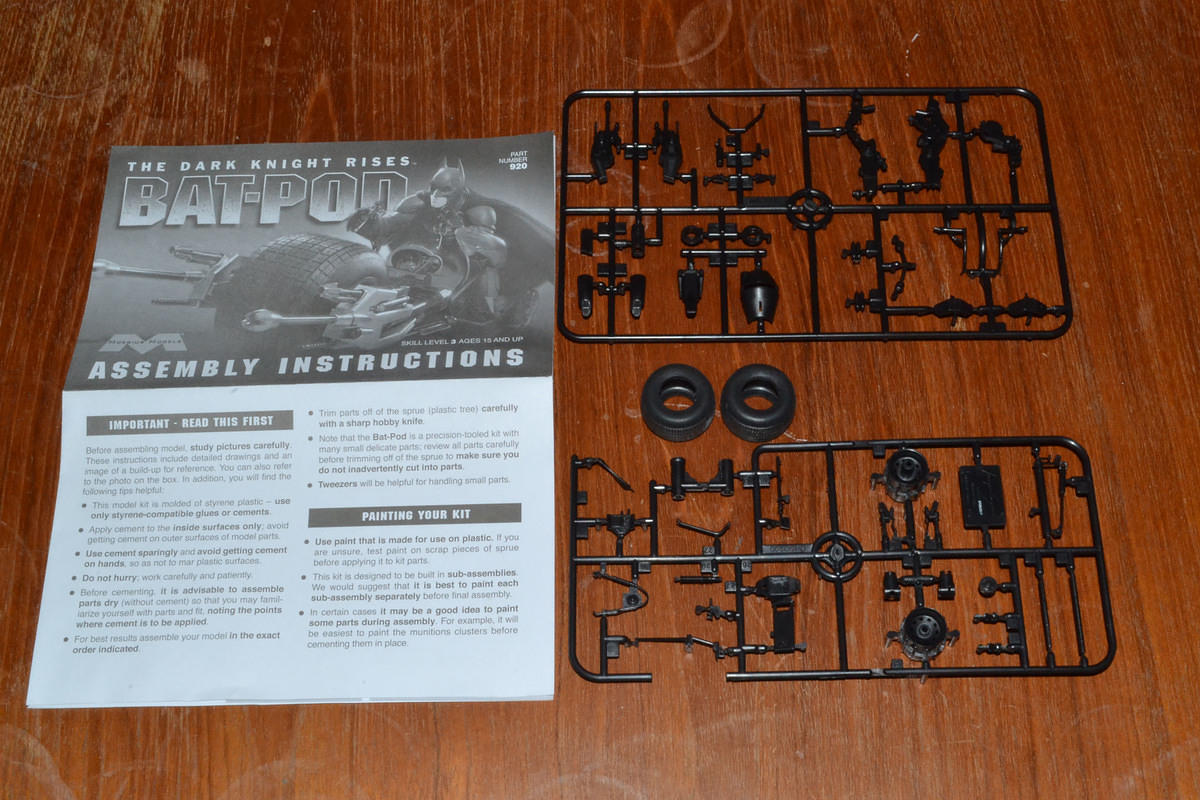 1:25 Bat-pod from The Dark Knight Rises, Moebius kit - Ready for ...