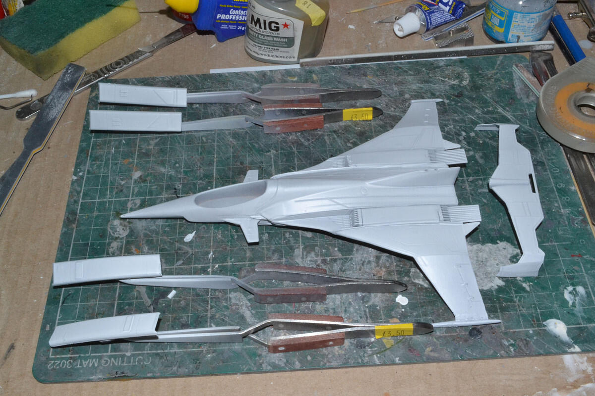 1:72 Spectrum Falcon from New Captain Scarlet, kit by Fantastic Plastic ...